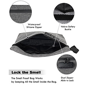 SafeDelux Storage Bag with Combination Lock and Aluminum Storage Jar