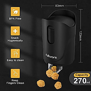Fullware Nuts Dispenser 9 oz Keep Fingers Clean Snack Dispenser for Peanuts under 0.7", Cashew kernels, M&M