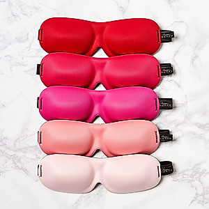 Bucky 40 Blinks No Pressure Solid Eye Mask for Sleep & Travel, Magenta, One Size