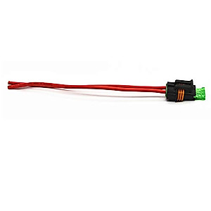 Automotive/Marine Weatherproof Blade Style ATO/ATC Fuse Holder with Cover, 12 AWG, 30A, 6 Pack