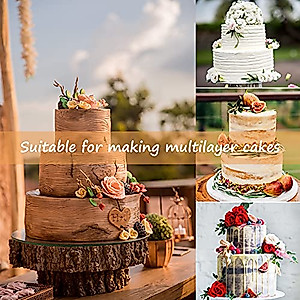 10 Pcs Cake Dowel Rods, 12 Inch Plastic Cake Support Rod White Cake Stand Sticks for Tiered Cake Construction and Stacking