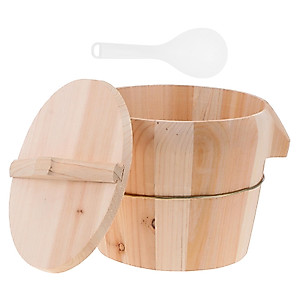 1set Rice Steamer Kitchen Gadget Wooden Bucket Rice Bucket for Kitchen Creative Steamed Bucket Rice Steamed Bucket Wooden Steamer Kitchen Steamer Kitchen Supply Rice Cooker
