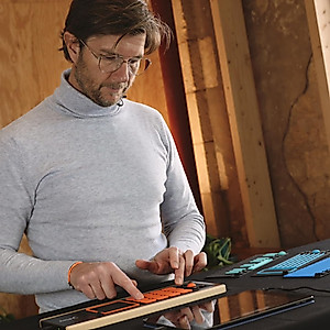 Piano Pad Accessory for J-Play MIDI controller - 25 Keys and Effect Zone, Dedicated Musical App Included, Plug & Play Music instrument Water Edition