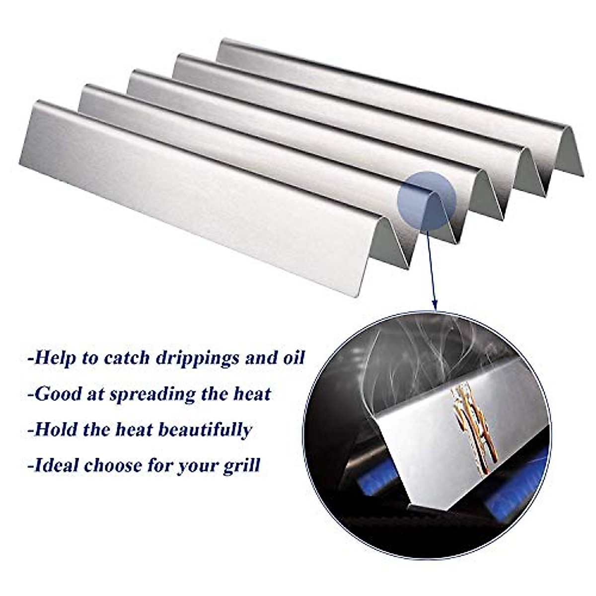 Utheer 22.5 inch 7537 Flavor Bars for Weber Spirit 300 Series E-310 E-320 S-310 S-320 with Side Controls, Spirit 700, Genesis Silver Gold Platinum B/C, Weber 900 Gas Grills, for Weber 7536 65903 7537