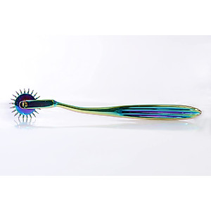 Fun Guru Wartenberg Neuro Pinwheel Stainless Steel 1 Head Diagnostic Instrument Pin Wheel - Multi Color Rainbow