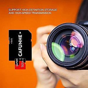 512GB Micro SD Card with a Sd Adapter Class 10 Memory Card Fast Speed SDXC TF Card for Android Smartphone,Digital Camera,Tablet and Drone