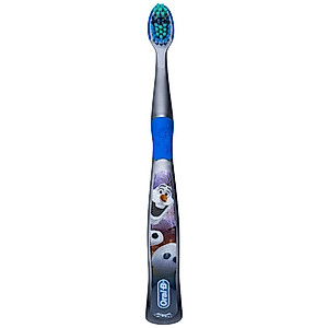 Oral-B Disney Frozen Toothbrush, 3+ YRS, Extra Soft (Characters Vary) - Pack of 3