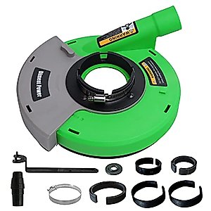 Diment Power Universal Surface Grinding Dust Shroud for Angle Grinder 7-Inch. Collect Grinding Dust-Wood, Stone, Cement, Marble, Rock,Granite, Concrete