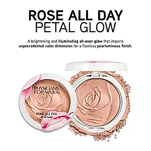 Physicians Formula Rosé All Day Highlighter Blush Face Powder, Blush Petal Glow, Shimmering Rose, Dermatologist Tested, Clinicially Tested
