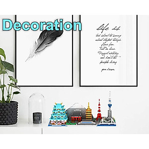 OneNext Japan Tokyo Skyline Collection Famous Architecture Model Building Block Set (1350pcs) Micro Mini Bricks Toys Gifts for Kids and Adults