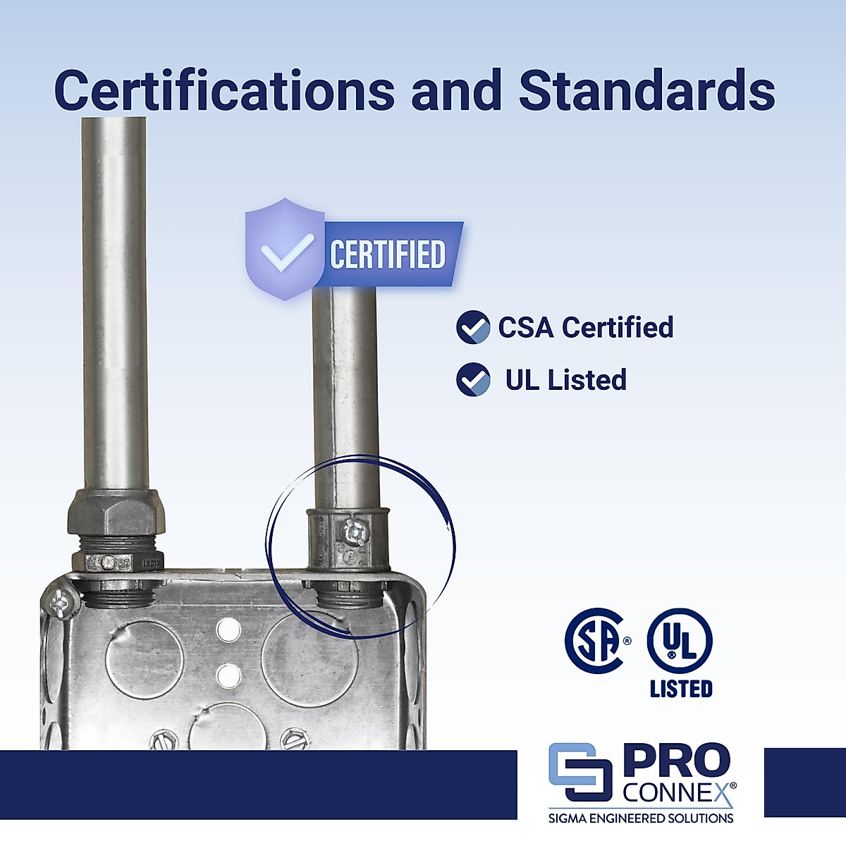 SIGMA ENGINEERED SOLUTIONS ProConnex TC-501 EMT Set Screw Connector 1/2" 50-Pack
