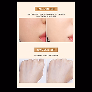 BIOAQUA Silky Concealer keeping Beauty Cream Smooth Delicate Light Breathable Refreshing Moisturizing Pre-Makeup Primer 2 Colors 15g (Natural Color (798))