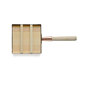 TIKUSAN Japanese Tamagoyaki Pan Omelets Copper Pan with Wooden Lid Made in Japan Square Frying Pan for Eggs 7.1 inch (18×18 cm)
