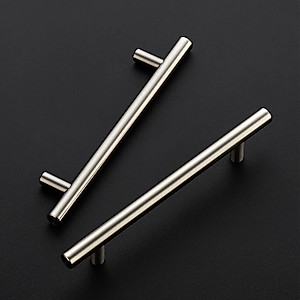 30 Pack 7.38 inch Cabinet Pulls Brushed Nickel Stainless Steel Kitchen Cupboard Handles Cabinet Handles, 5 inch Hole Center