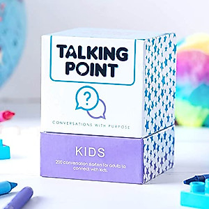 TALKING POINT CARDS Family Talk Bundle (Kids): 600 Thought Provoking Conversation Starters - 3 Packs: Family + Couples + Kids