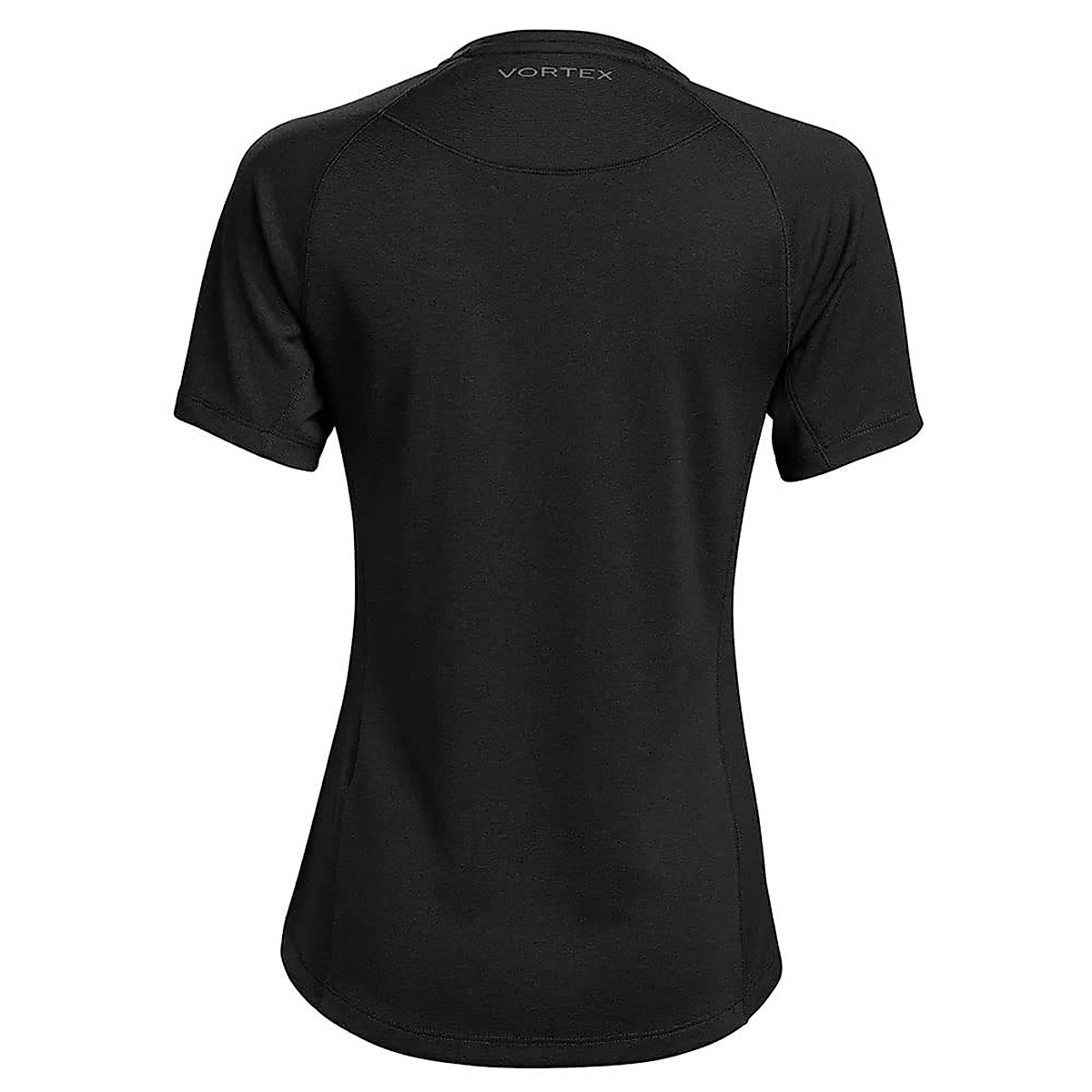 Vortex Women's Weekend Rucker Moisture-Wicking UPF-Protective High-Performance Short Sleeve T-Shirt, Black, Large