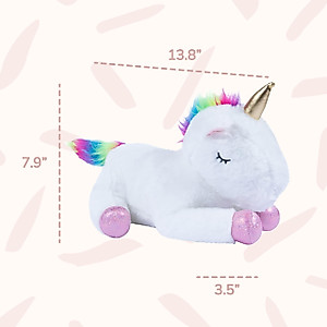 PixieCrush Unicorn Stuffed Animals with Babies Inside - 5-Piece Set of Mommy and Baby Unicorn Plush for Imaginative Play - Soft Cuddly Companion for Kids - Stuffed Animals for Girls Ages 3 to 8 Years