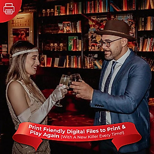 Bullets On Broadway| Murder Mystery Games | Mystery Games for Ages 13+, in-Person & Virtual Detective Game, 3-20 Players w/ Printable Files - Broadway Murder Mysteries