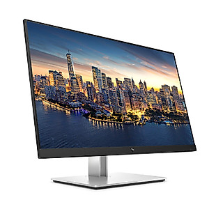 HP EliteDisplay E27q G4 27 Inch QHD IPS Office Monitor Bundle with HDMI, Blue Light Filter, Bluetooth Magnetic Pro Travel Friendly Speakers, MK270 Wireless Keyboard and Mouse, and Gel Pads
