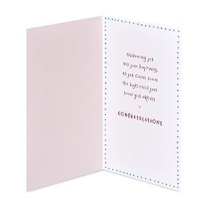 American Greetings Baby Shower Card for Girl (Count Down the Days)