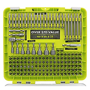 Ryobi A981952QP 195 Piece Drilling and Driving Kit for Wood, Plastic, Metal, and Masonry Work