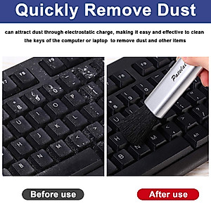 6 Pieces Portable Laptop Cleaning Brush Electronic Cleaning Brush Swipe Computer Brush for Laptops Keyboard Mobile Phones Cameras Digital Products Car Interior Detailing Home and Office Items
