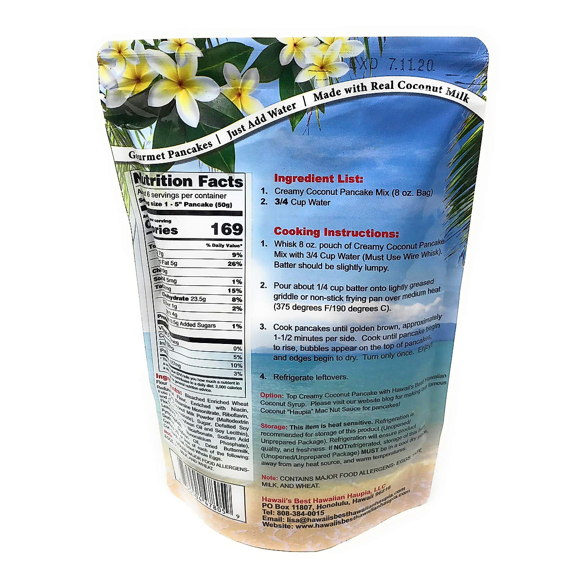 Hawaii's Best Hawaiian Creamy Coconut Pancake Mix