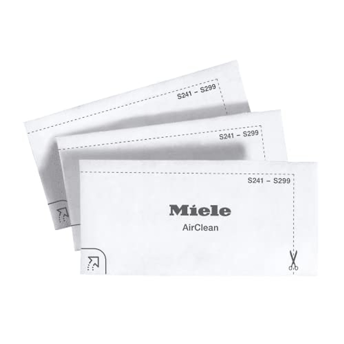 Miele Original AirClean Filters, for Everyday Freshness at Home, Safely Traps Dust, Pack of 3