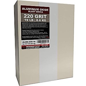 #220 Aluminum Oxide - 19 LBS - Ultra Fine Sand Blasting Abrasive Media for Blasting Cabinet and Blasting Guns.