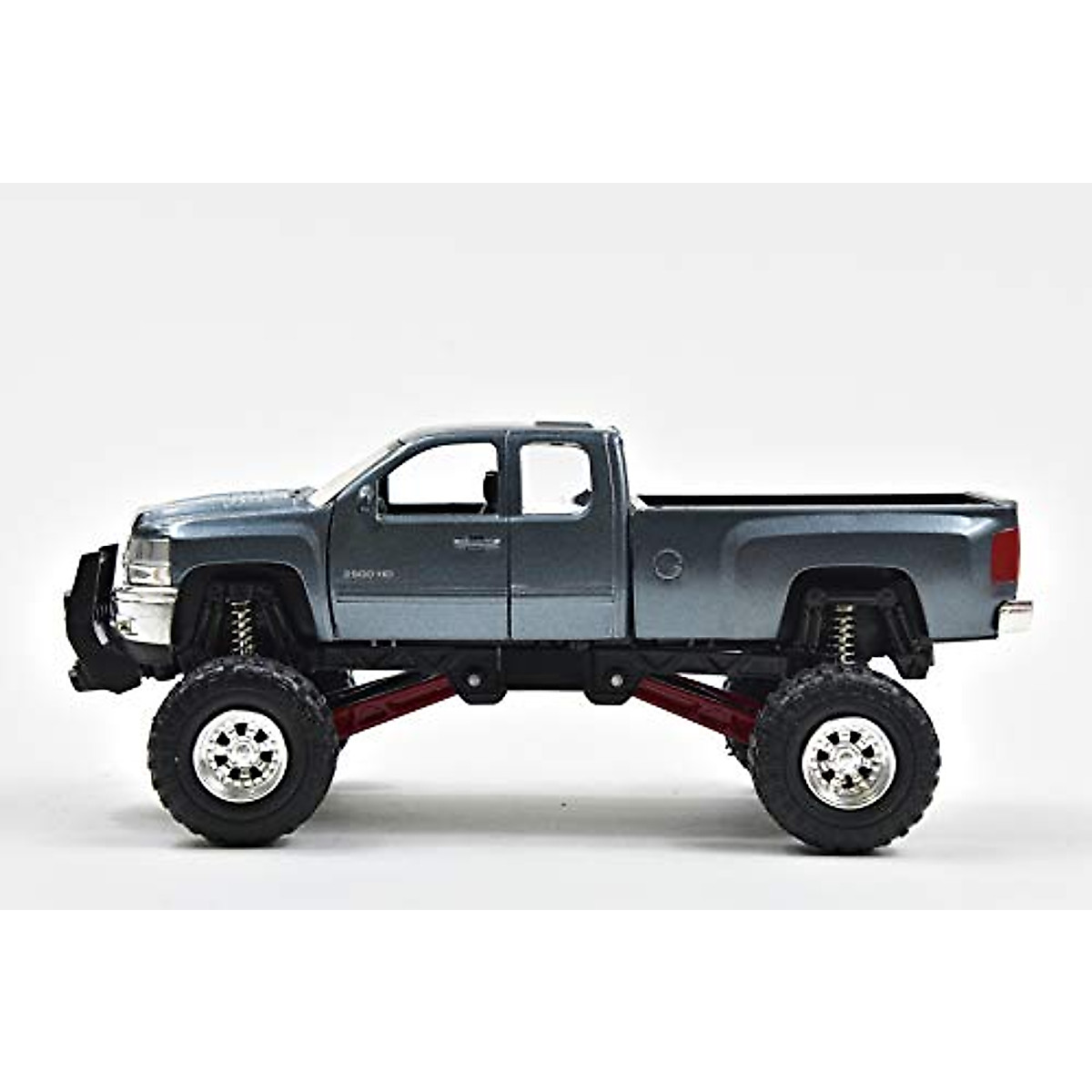 New Ray Silverado 2500 Hd Die Cast Chevrolet with Suspension 1/32° 54526 Blue, male
