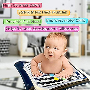 Infantable Infants and Toddlers high Contrast Tummy time Baby Water mat - Perfect for Practicing Tummy time with high Contrast and Have Fun Play Activity Center Your Babys Gear Must Haves