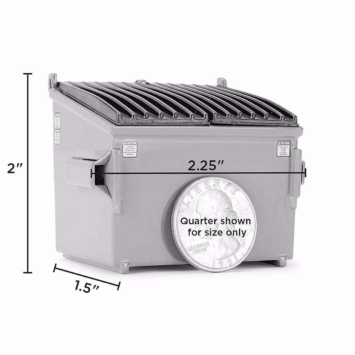 First Gear White Novelty & Specialty Items 1/34 Scale Trash Bin