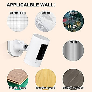 2pack Strong Adhesive Wall Mount +Adjustable Indoor/Outdoor Security Wall Mount Compatible with Arlo Pro/Pro 2/Pro 3/Ultra/Ultra 2,Ring Indoor Cam, eufyCam E/2C