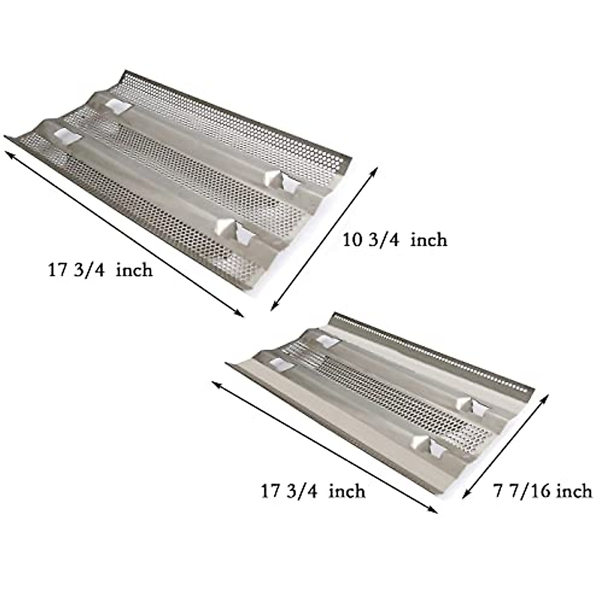Htanch SN3531 (2-Pack) SN3551 (1-Pack) 16GA Stainless Steel Heat Plate for Fire Magic 15-S1S1N-A, 15-S2S1N-A, 25-S1S1N-62, 25-S1S1N-71, 25-S2S1N-62, 25-S2S1N-71