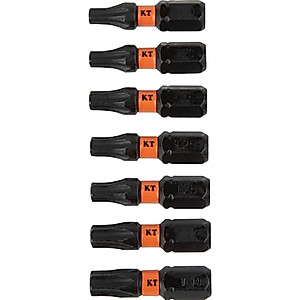 Klein Tools 33801 Impact Driver Bit Set with Magnetic Nut Drivers, ProFlex S2 Steel Phillips, Slotted, Square, TORX Bits with Case, MODBox Compatible, 40-Piece