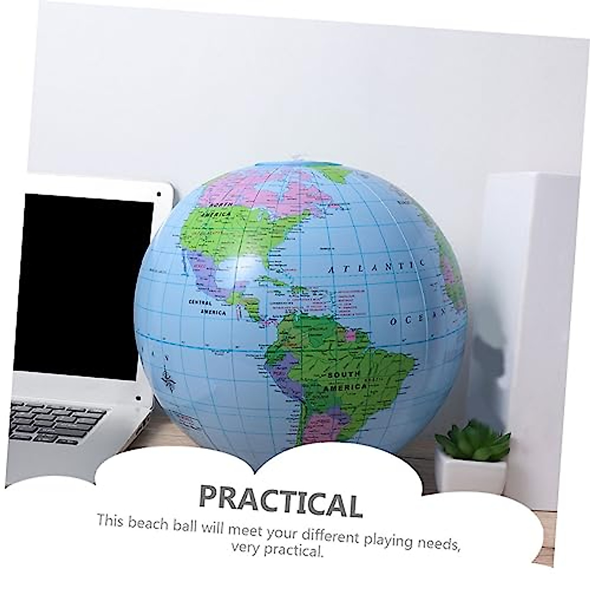 ibasenice Floating Ball Toy Pool Inflatable Beach Ball PVC Beach Toy Ball PVC Beach Ball Toy Inflatable Beach Ball Toy Water Swimming Pool Inflatable Ball Mini Doll Child