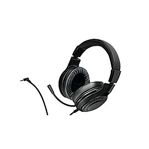 IOGEAR Kaliber NUKLEUS Gaming Headset - Xbox One S/Xbox One - PS4 - PC/Mac & Mobile Devices - 50mm Drivers - Built-in Volume Control - 3.5mm 4-Pole Stereo Plug - Includes Y Adapter for PCs - GHG601 , Black