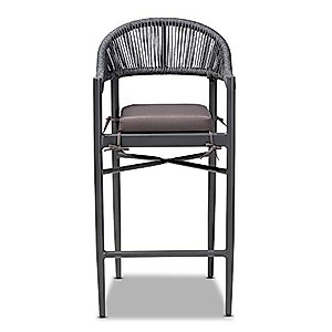 Baxton Studio Bar Stools, Grey