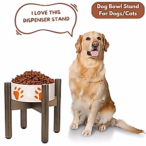 BETSEO Drink Dispenser Stand - Beverage Jar and Water Plastic Jug Holder - to plant flower pots - Adjustable up to10-inch Wide (Water Dispenser-Walnut)