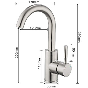 Bar Sink Faucet Brushed Nickel GAPPO Bathroom Faucet Stainless Steel Farmhouse Lavatory Sink Faucet Mixer Small Kitchen Faucet