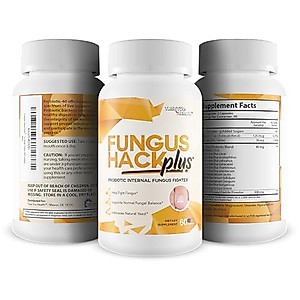 Fungus Hack Plus Probiotic Internal Fungus Fighter - Antifungal Probiotic - Nail fungus treatment - This Toe Fungus Treatment Is Designed To Balance Probiotics To Help Fight Off Fungus