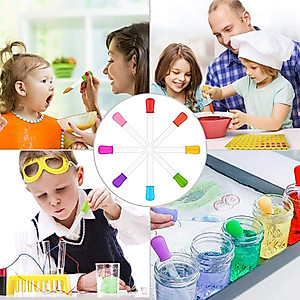 COLIBROX Liquid Dropper - Silicone Droppers for Kids - Pipette Kids - 5 ML Pipettes Plastic Droppers - Candy Dropper - Water Droppers for Kids - Preschool Droppers - Food Grade Pipettes