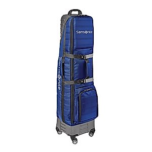 Samsonite "The Protector Hard & Soft Golf Travel Cover with Shark Wheels,Blue