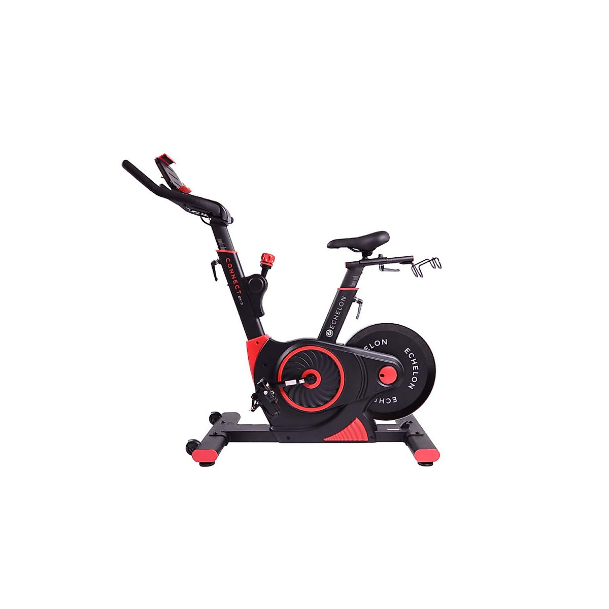 Echelon Smart Connect Fitness Bike, 30-Day Free Echelon Membership, Easy Storage, Small Spaces, Cushioned Seat, Solid Design, HIIT, Top Instructors, 32 Resistance Levels, Bluetooth, EX3-Red
