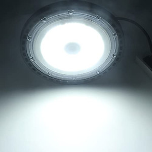 Oumefar LED High Bay Light 100W, UFO High Bay Light High Brightness 3030 Chip AC 85‑265V Waterproof for Commercial Warehouse Lighting Lightfixture