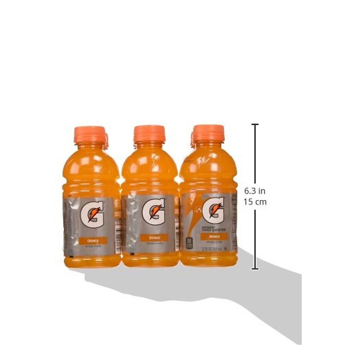 Gatorade Thirst Quencher, Orange, 12 Fl Oz, Pack of 6