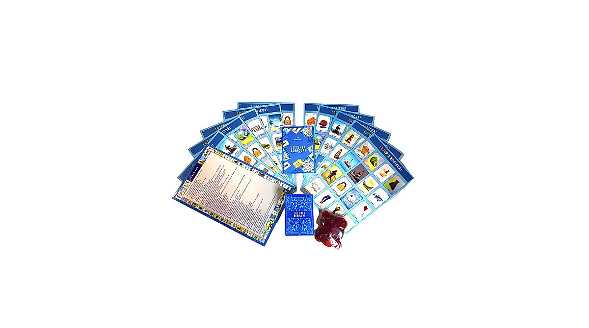 Bingo Loteria Boricua - Bilingual Puerto Rican Party Game