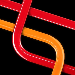 EKWB EK-Loop Hard Tube 12mm 0.8m Pre-Bent, 90 Degree, 550x250mm, Acrylic, 6-pack