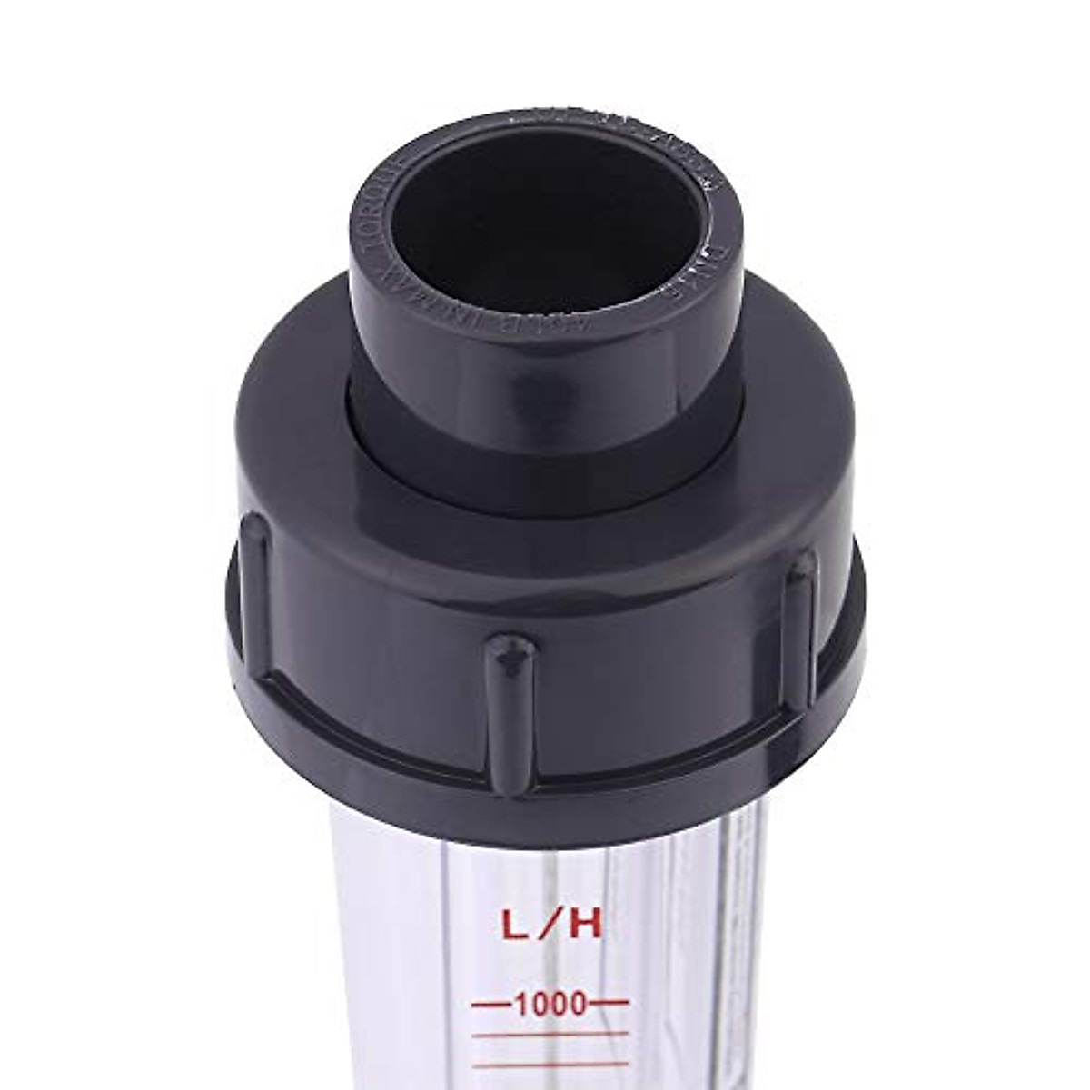 100-1000L/H Plastic Tube Type Water Rotameter Instantaneous LZS-15 Liquid Flow Meter Float Double Thread Female Connector for DN 15 Tube