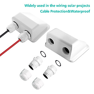 Solar Panel Mounting Brackets 7PCS Solar Panel Rv Roof Mounting Brackets Kit, Rv Solar Panel Mounts Kit No Drill, Caravans, Campervans(White)